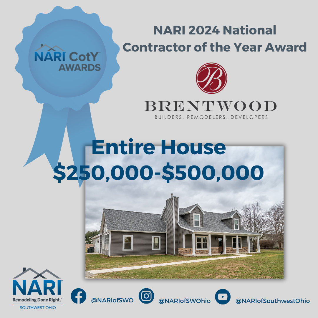 2024 Contractor of the Year (CotY) Award Winners | NARI of Southwest Ohio